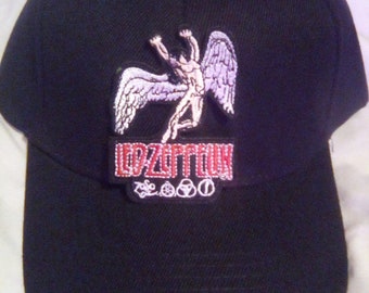 Vintage Hat Led Zeppelin Hat Music Classic Rock Small/medium Rock Band ...