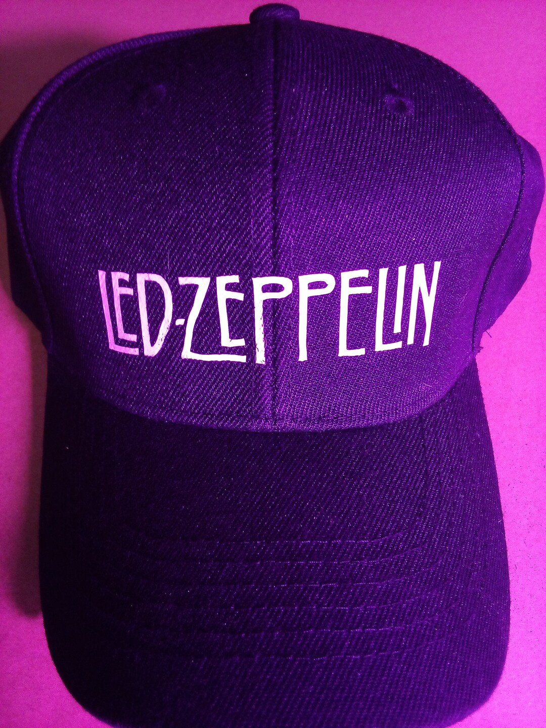LED Zeppelin Ball Cap Black Hat - Etsy