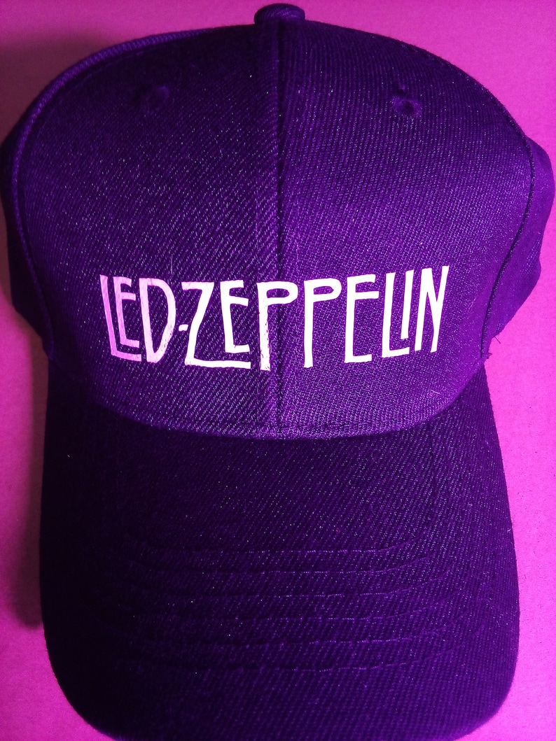 LED Zeppelin Ball Cap Black Hat - Etsy