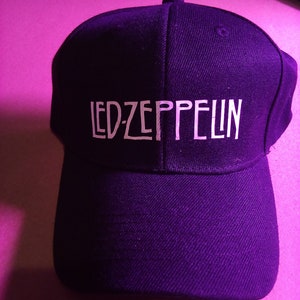 LED Zeppelin Ball Cap Black Hat - Etsy