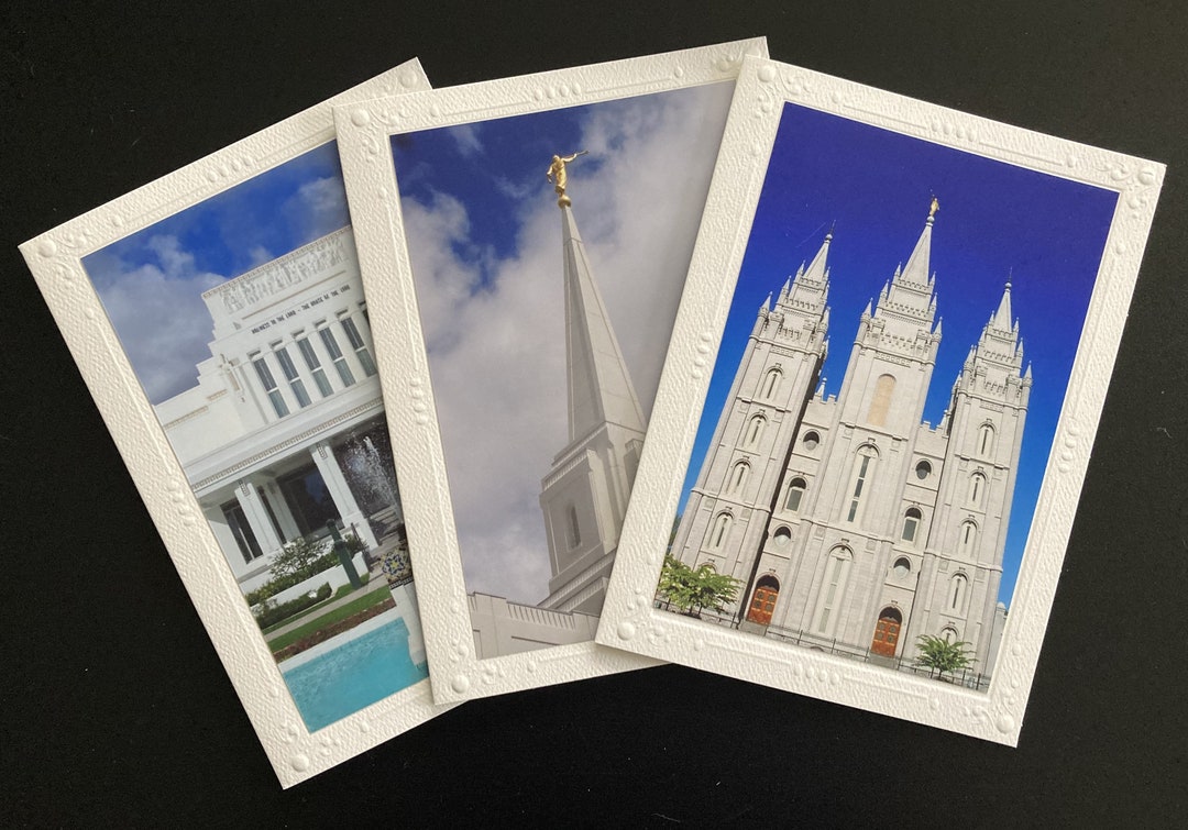 LDS Temple Photo Cards - Etsy