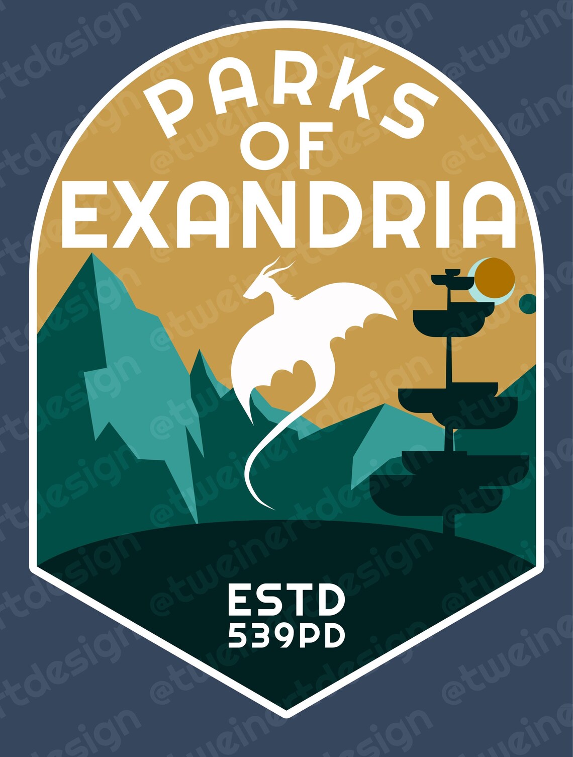 Parks of Exandria Logo Sticker - Etsy