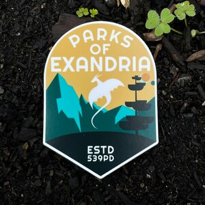 Parks of Exandria Logo Sticker - Etsy
