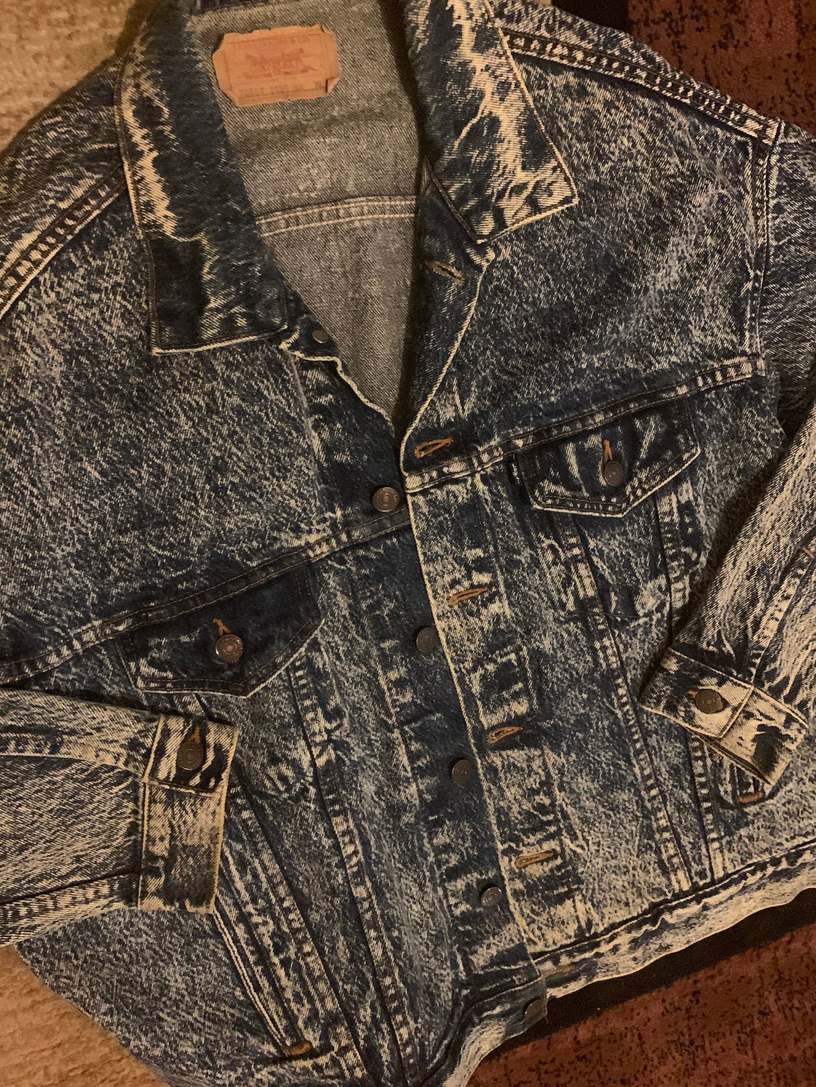 Vintage 90’s Levi Stone Wash Jean Jacket Mens XL - Etsy Canada