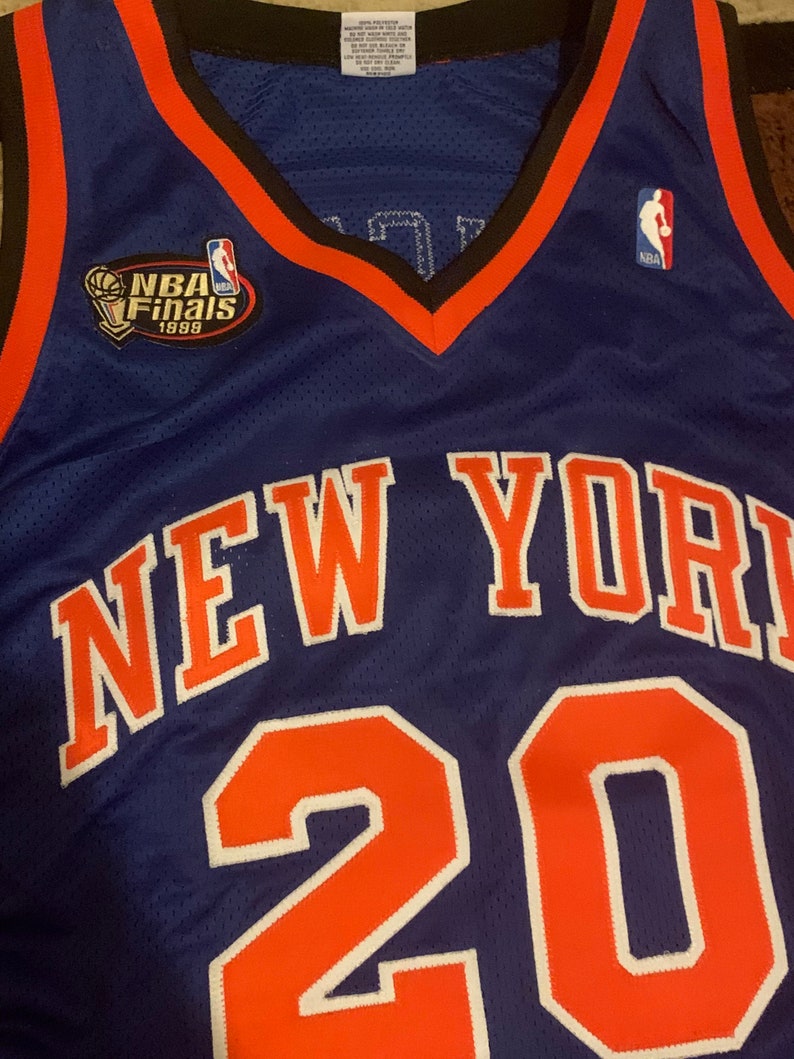 Vintage 90s New York Knicks 1999 NBA Finals Allan Houston - Etsy