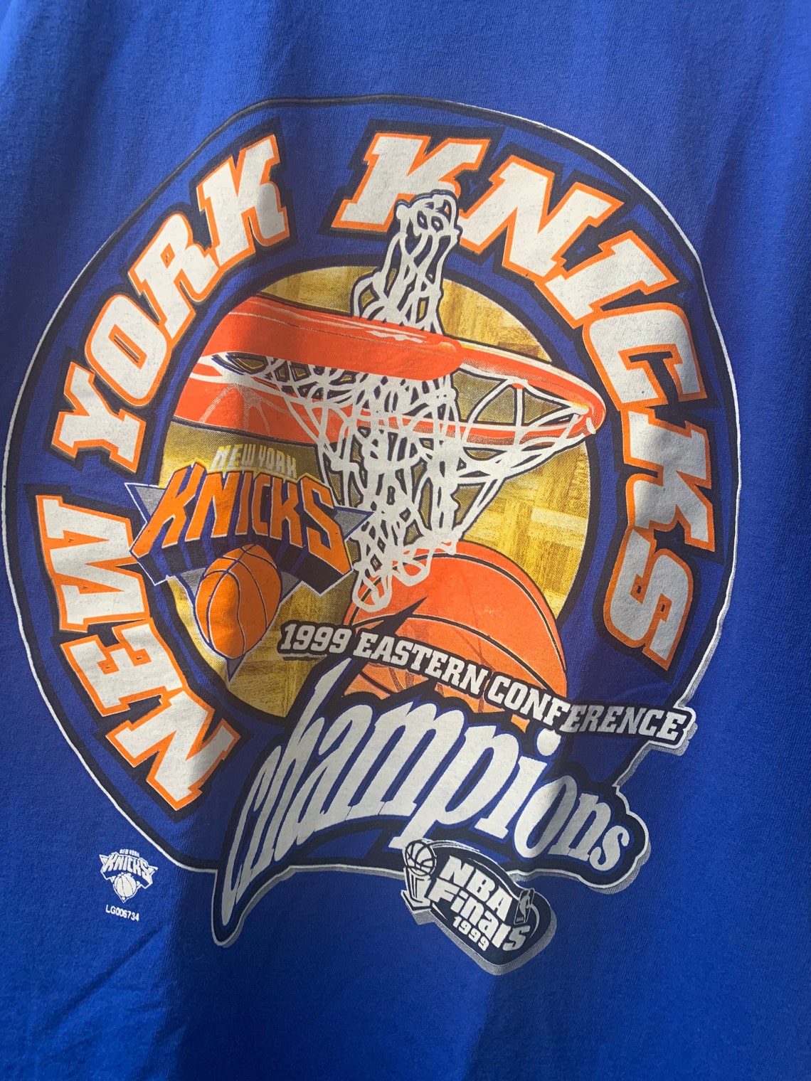 Vintage 90s New York Knicks 1999 NBA Finals Logo 7 T-shirt - Etsy UK