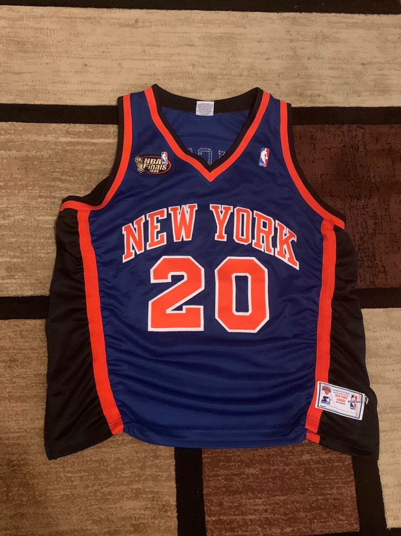 Vintage 90s New York Knicks 1999 NBA Finals Allan Houston - Etsy