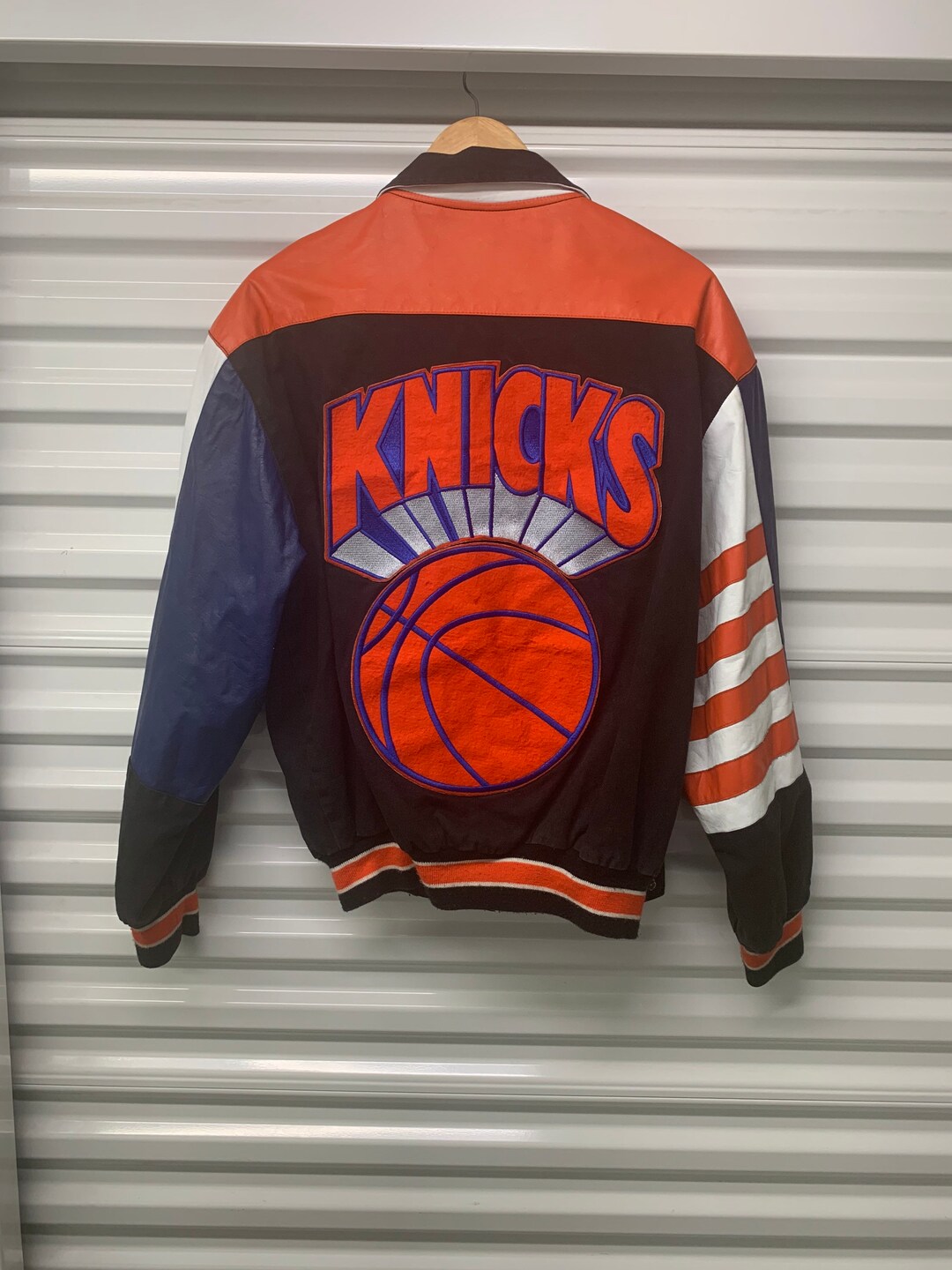 Vintage 90s New York Knicks Jeff Hamilton Leather Jacket Mens Size Large - Etsy