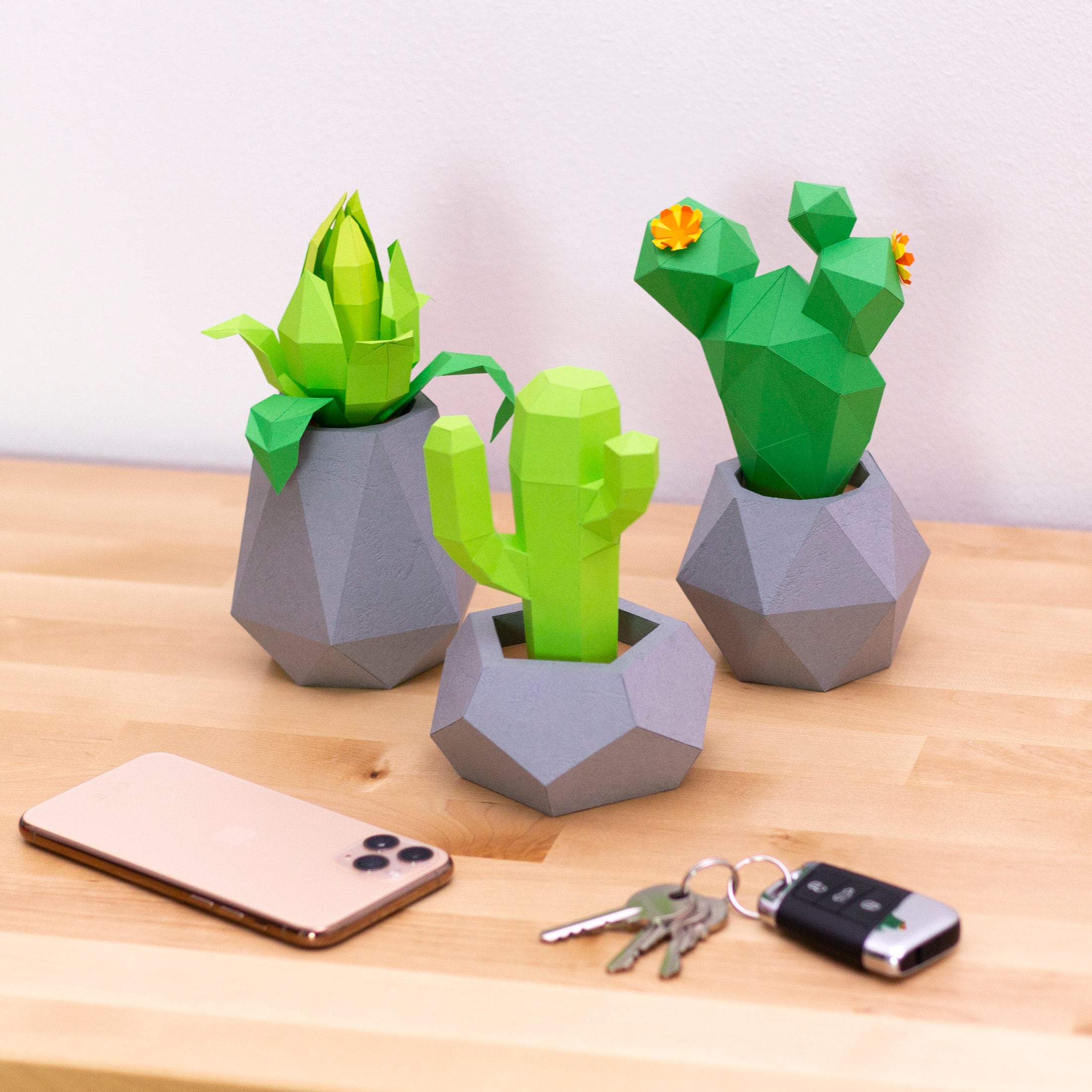 Concrete Planters SOLO! – DIY Papercraft, Lowpoly, Origami, Flowers ...