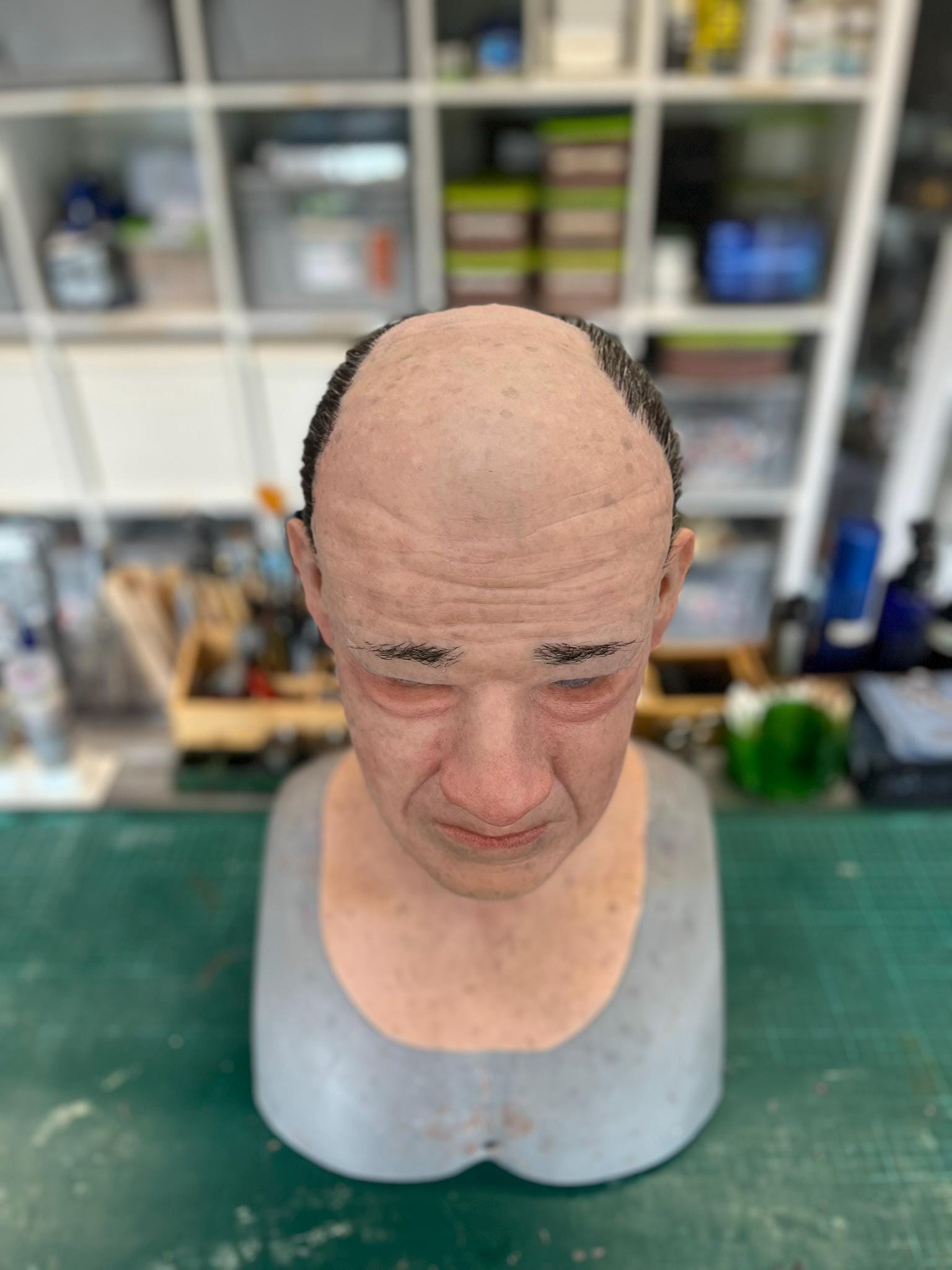Realistic Old Man Silicone Mask With Human Hair - Etsy