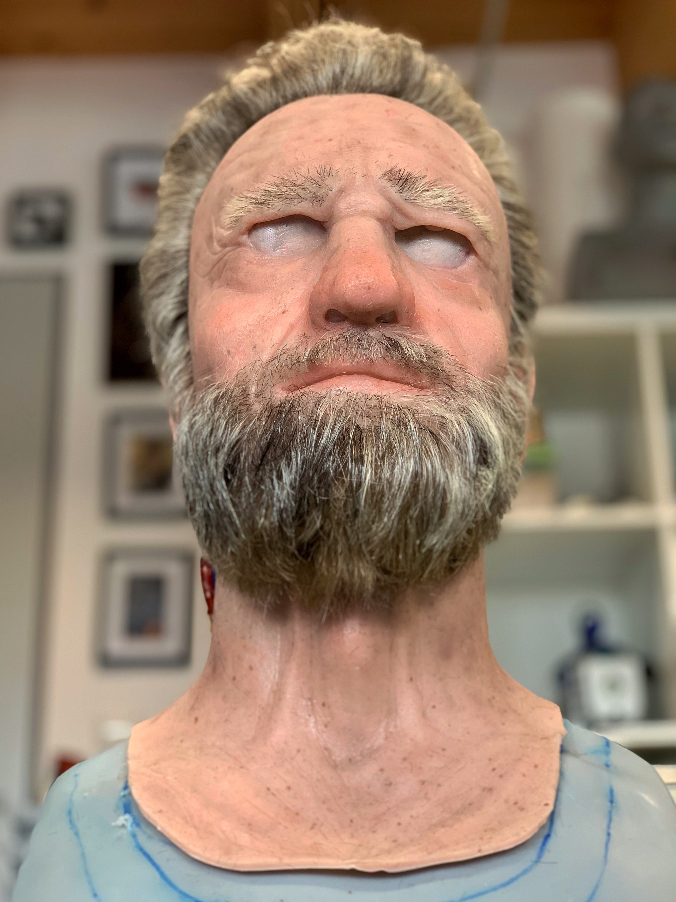 Opa Silikon Maske Realistisch Haltbar Verstärkt Haare Bart - Etsy UK