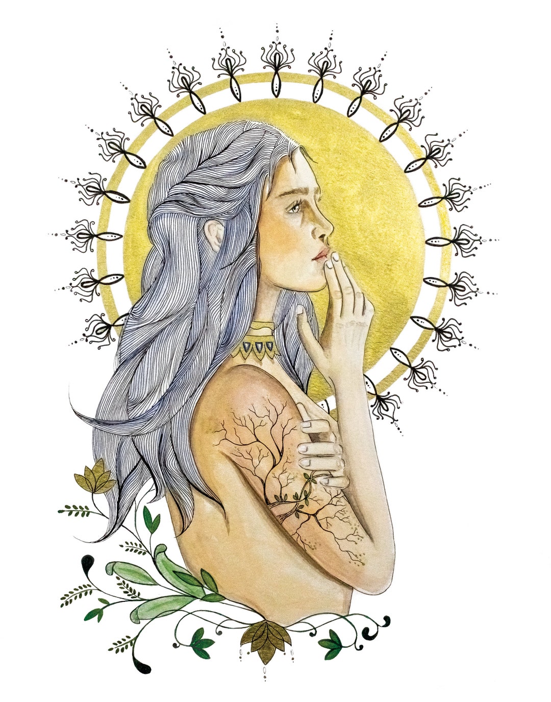 Dany - Surrealism, Fantasy Wall Art, Divine Art, Organic Art, Women ...