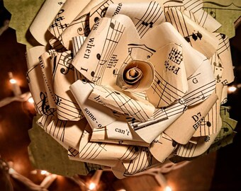 Sheet Music Roses - Etsy