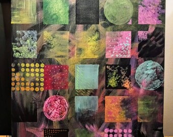 Art Painting Acrylics Square Play Abstract Squares - Etsy