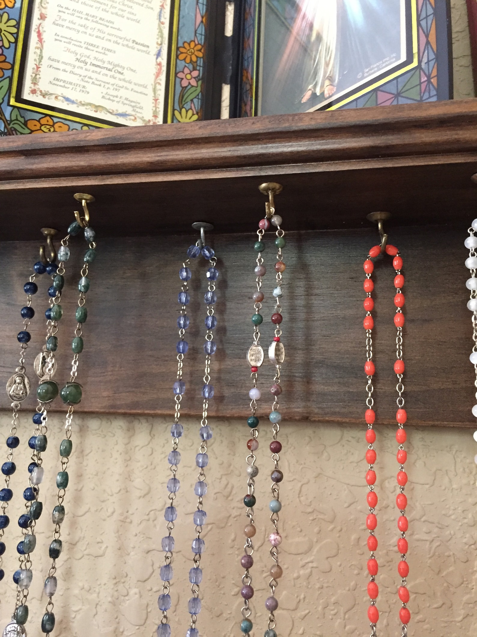 Rosary Shelf / Holy Cards / Icons / Statues - Etsy