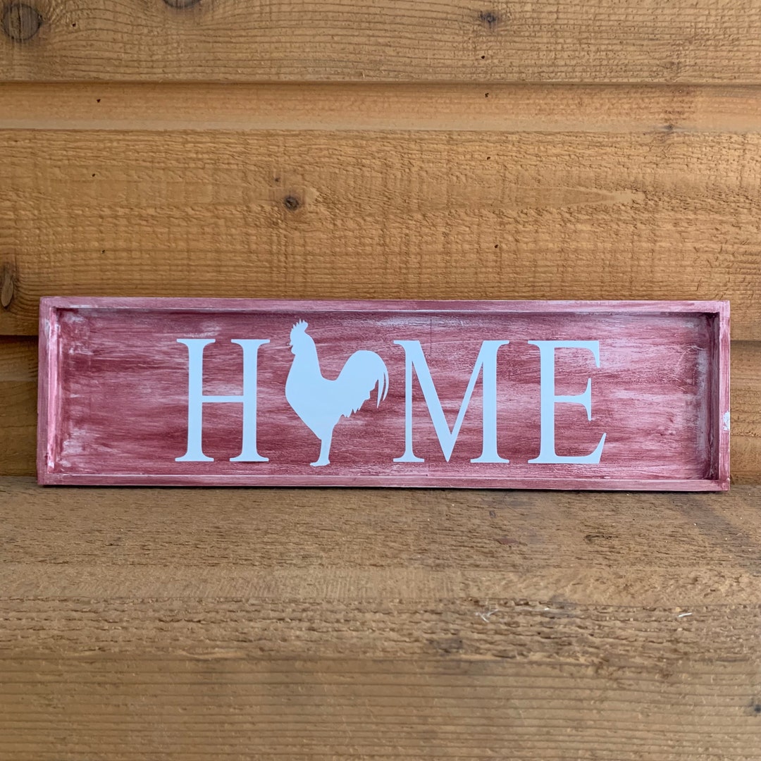Rooster Home Sign | Rooster Sign | Farmhouse | Rooster Lover ...