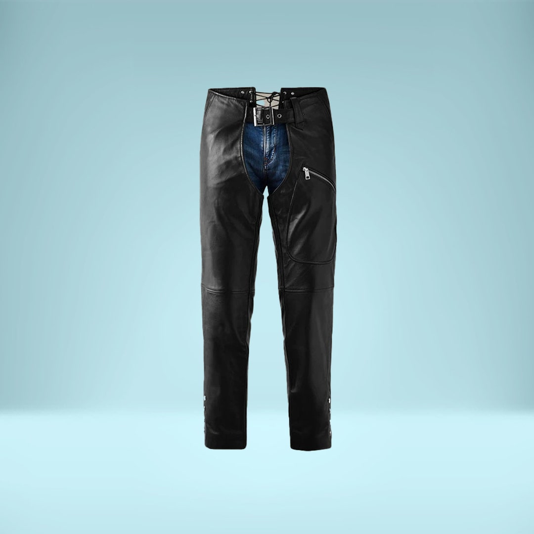 Classic Leather Chaps Premium Quality Soft Lambs Leather Gay Chaps ...