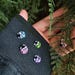 Glitter Pastel Ladybug Pin: Handmade Clay Art, Cottagecore Whimsy - Etsy