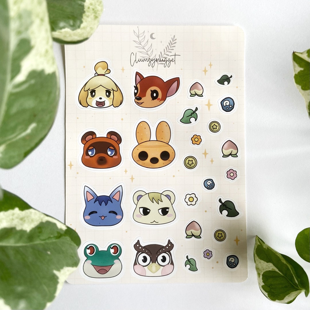 Schattige Animal Crossing Stickers ACNH Animal Crossing Art ...