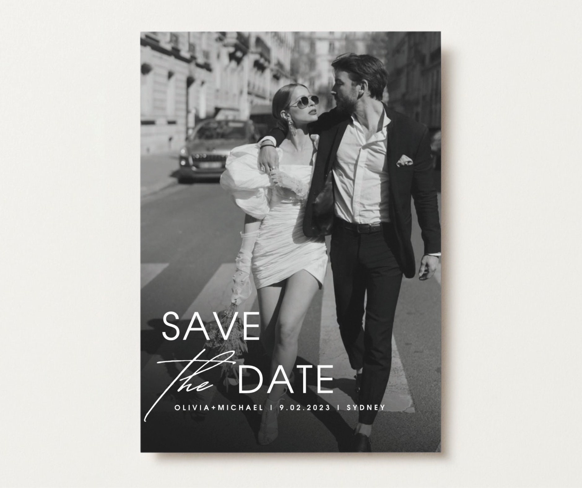 Save the Date Template | Modern Save the Date Template | Minimal Save ...