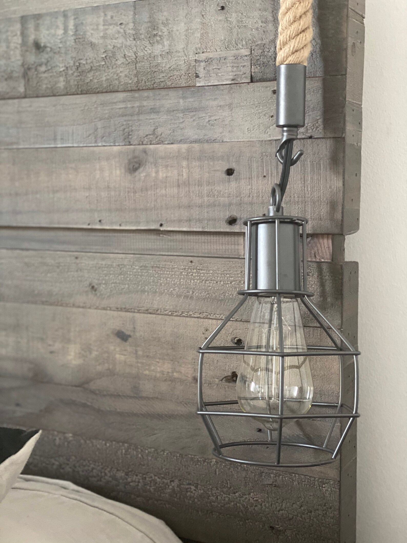 Jute Pendant Light// Hanging Rope Light// Home Decor// Wall - Etsy