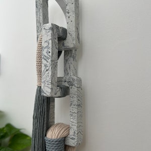 Marble Chain Decor// Macrame Wall Hanging// Fiber Art// Small Wall ...