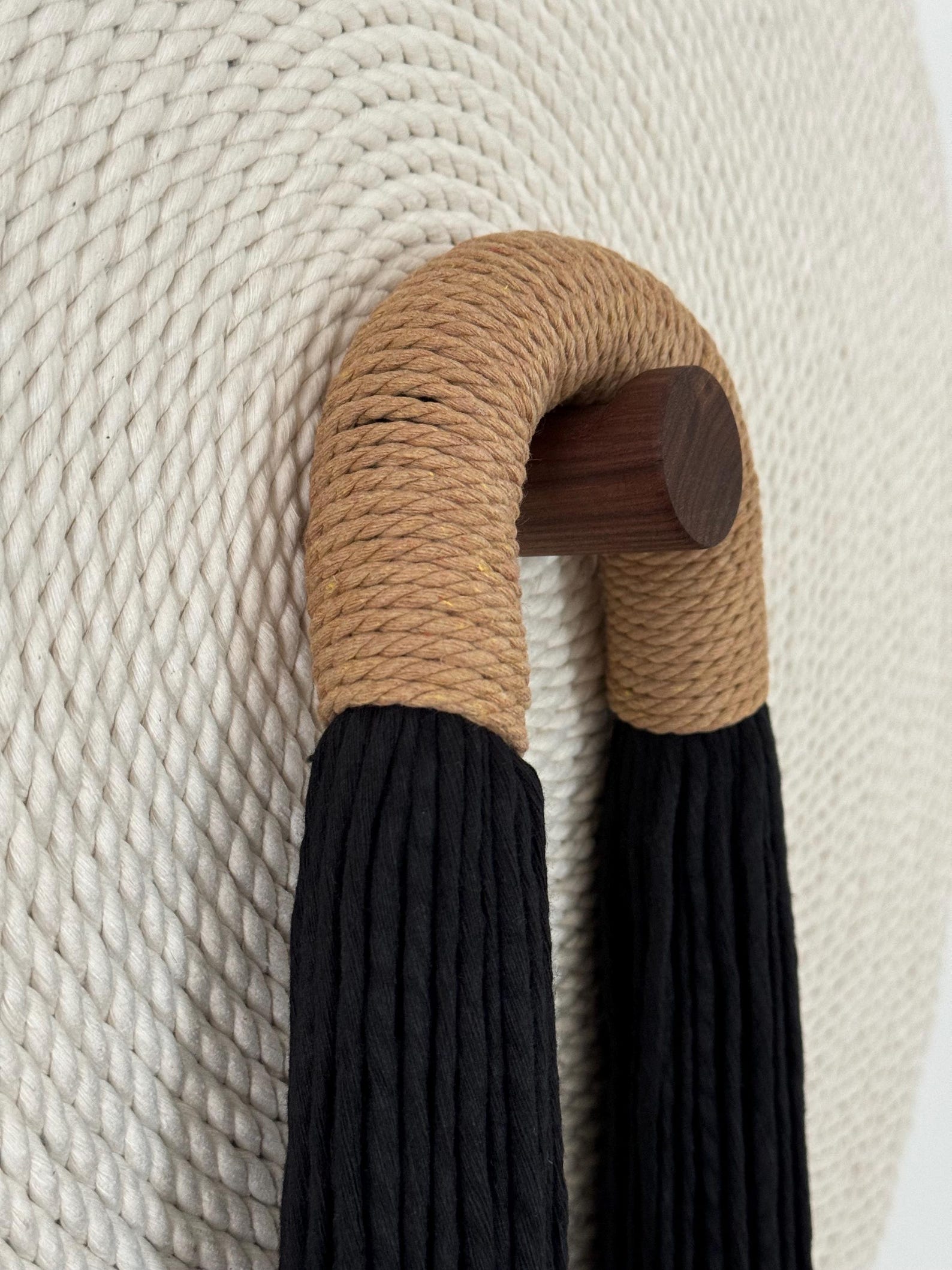 Wrapped Cotton Cord Wall Hanging: Modern Fiber Art Decor - Etsy