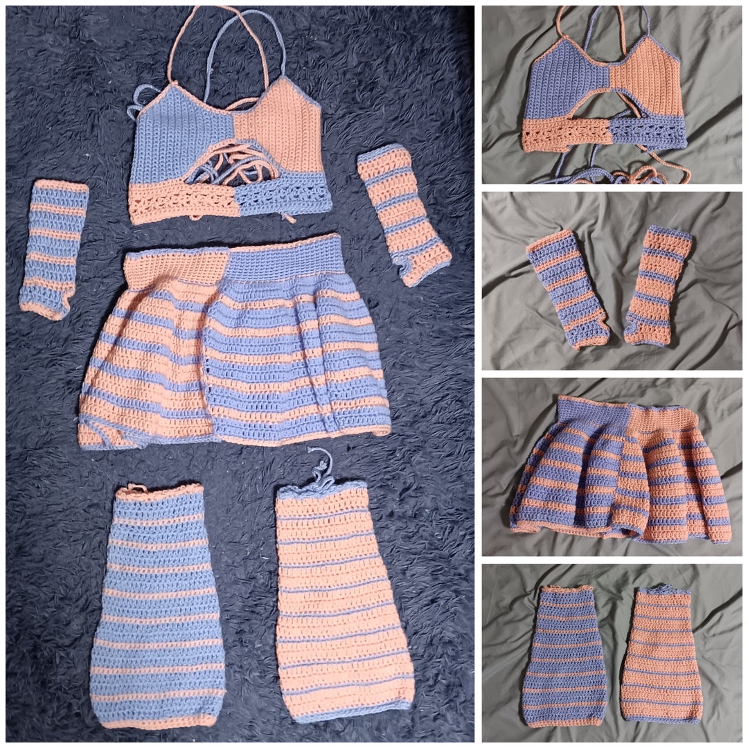 Crochet Rave Half and Half Outfit - Etsy