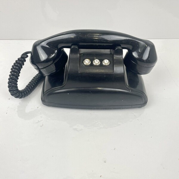 Black Bakelite Phone - Etsy