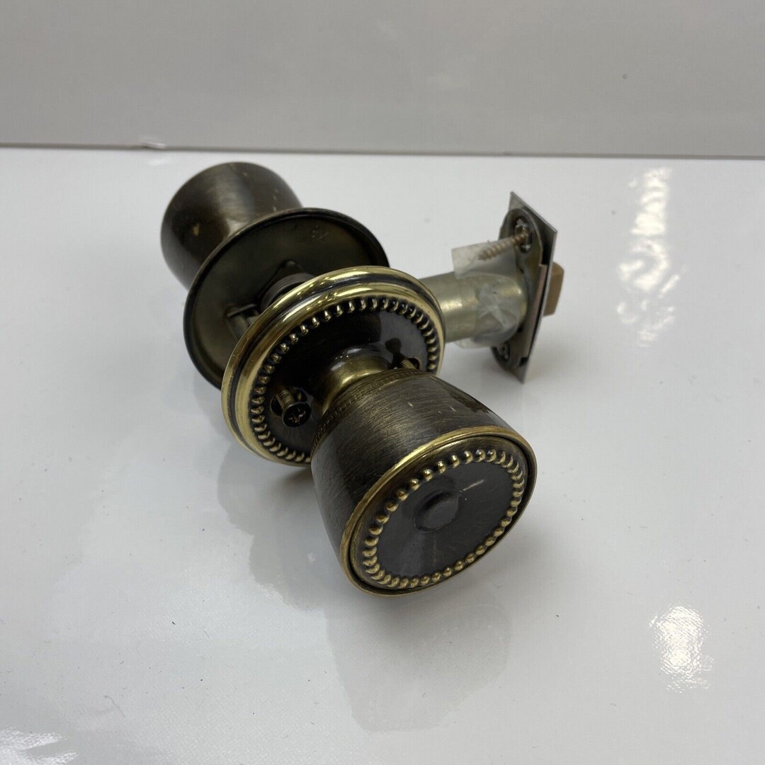 Vintage Weiser Antique Brass Door Knob Passage Set Complete - Etsy