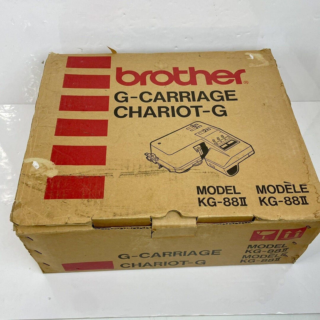 Brother G Carriage for Knitting Machine Model KG-88 Excellent Condition ...
