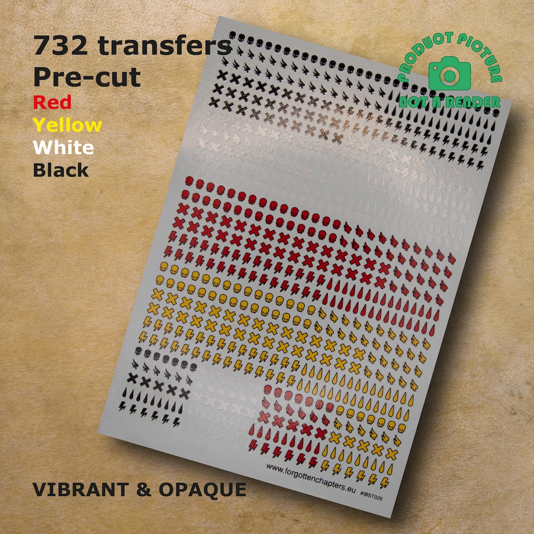 Pre-cut Squad Markings Transfers That Fit Perfectly Into 28 Mm Scale ...