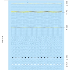 Pre-cut Medieval Cloak Trims Waterslide Transfer Decals for Historical ...
