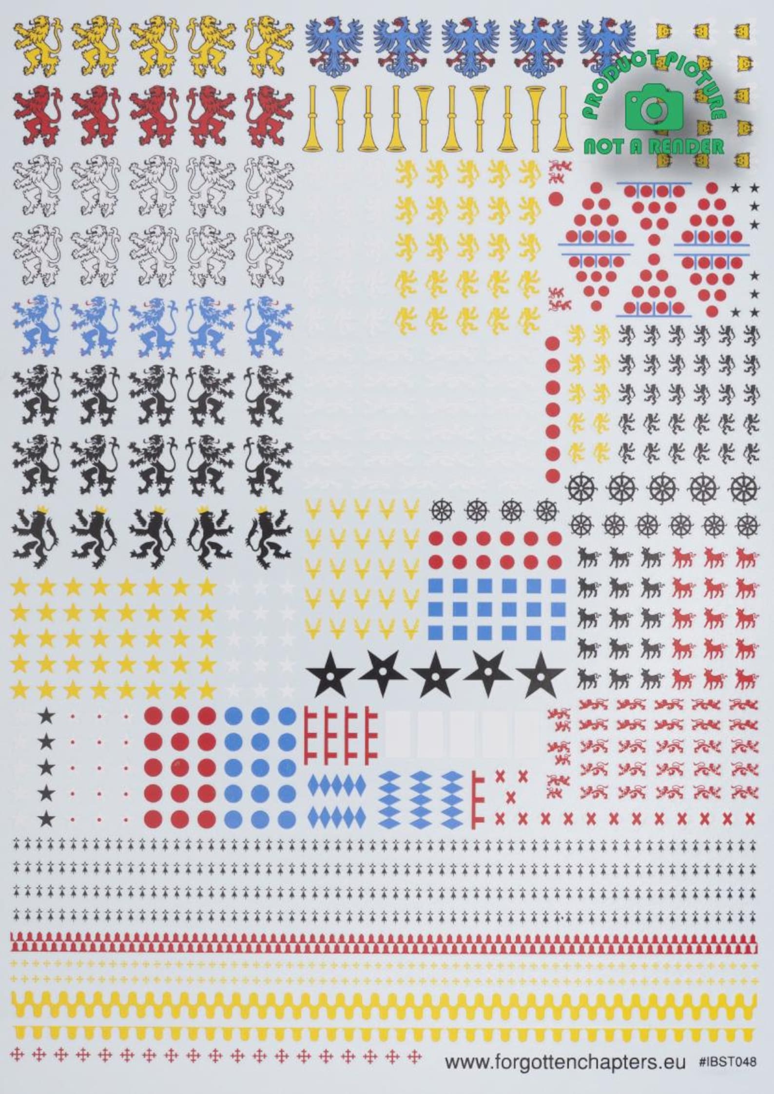 Medieval Heraldry 100 Year War English Pre-cut Transfers for Historical ...