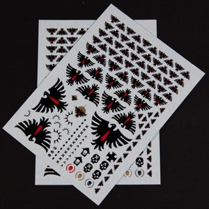 Pre-cut Bloody Birds Waterslide Transfer Decals Compatible With 28 Mm ...