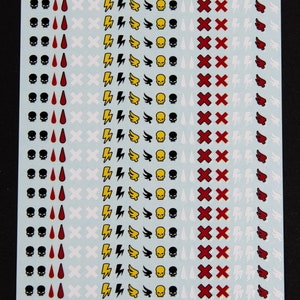 Pre-cut Squad Markings Transfers That Fit Perfectly Into 28 Mm Scale ...