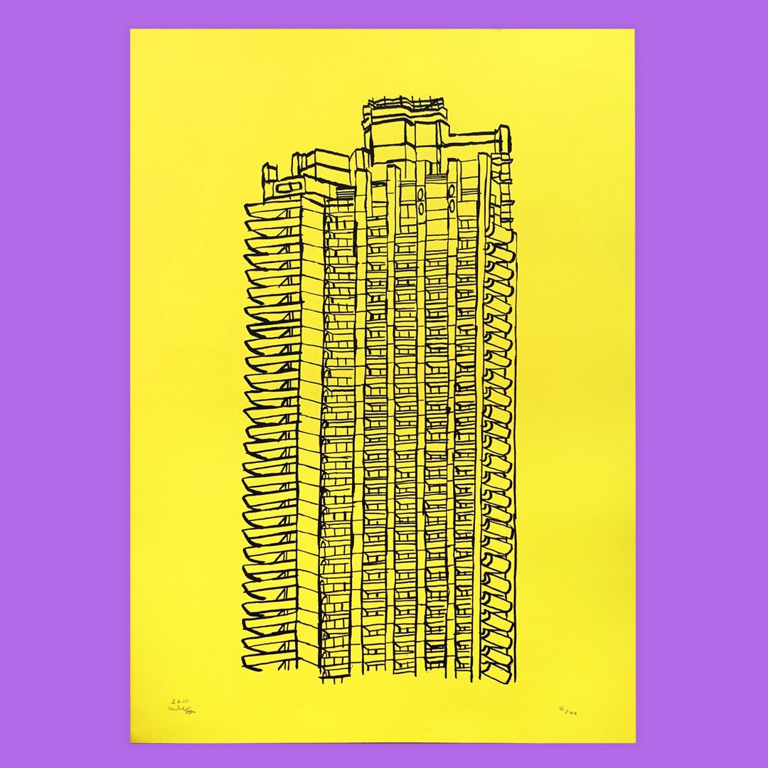 Barbican | A2 Screen Print - Etsy