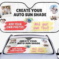 Personalize Car Auto Sun Shade, Personalized Windshield Car Accessories ...