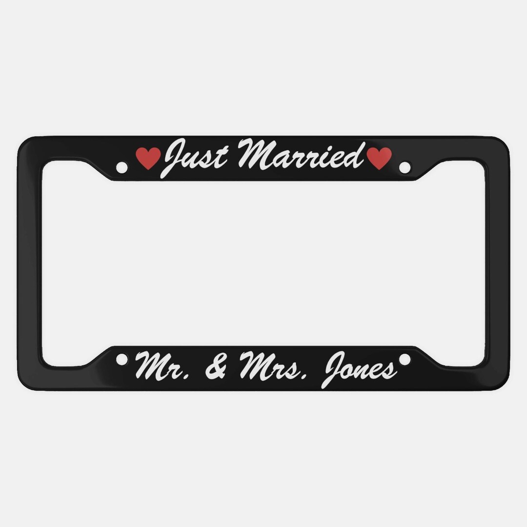Custom License Plate Frame, Custom Name, Custom Plate, Frame, Car Frame ...