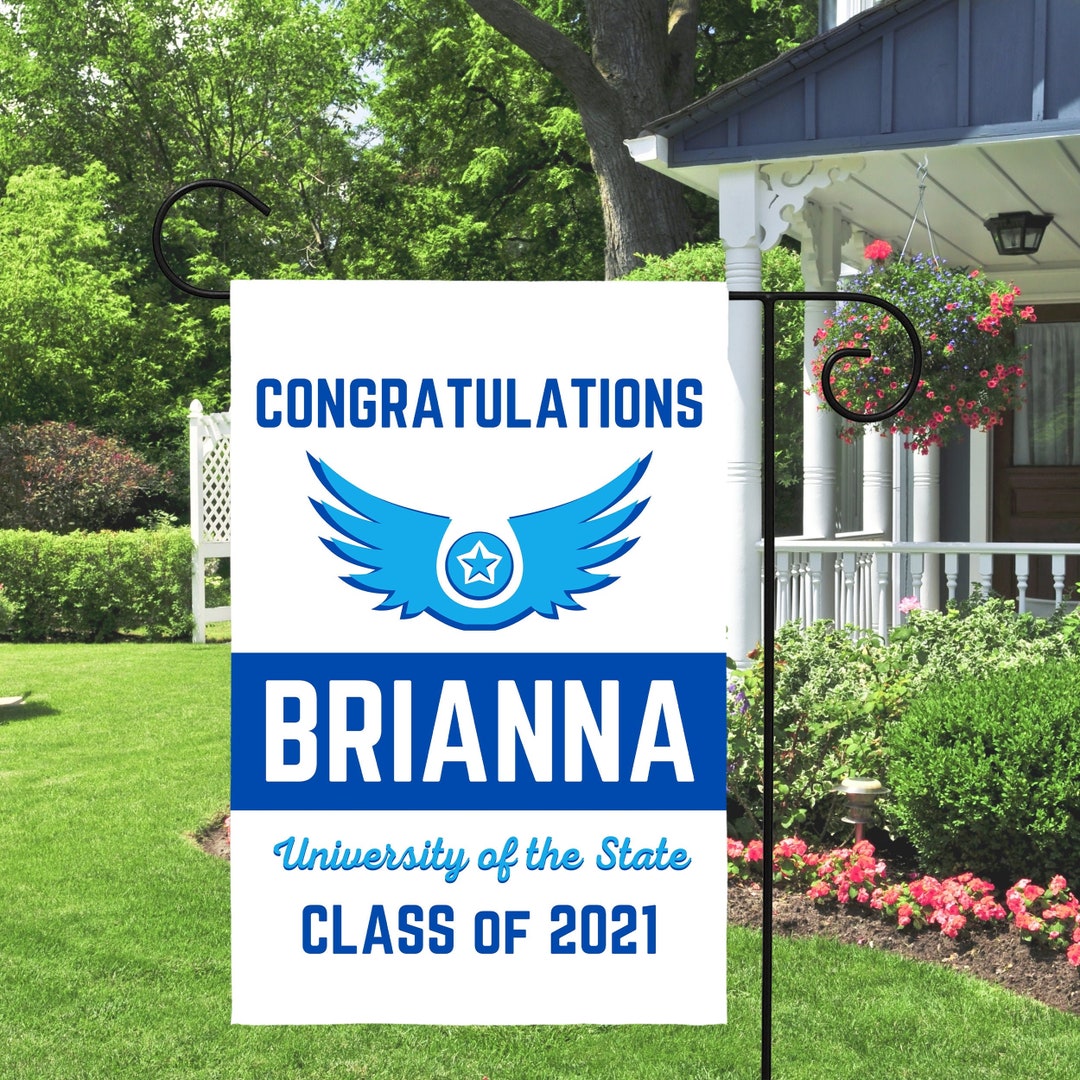 Custom Graduation Yard Flag, Personalized Graduation Yard Flag ...
