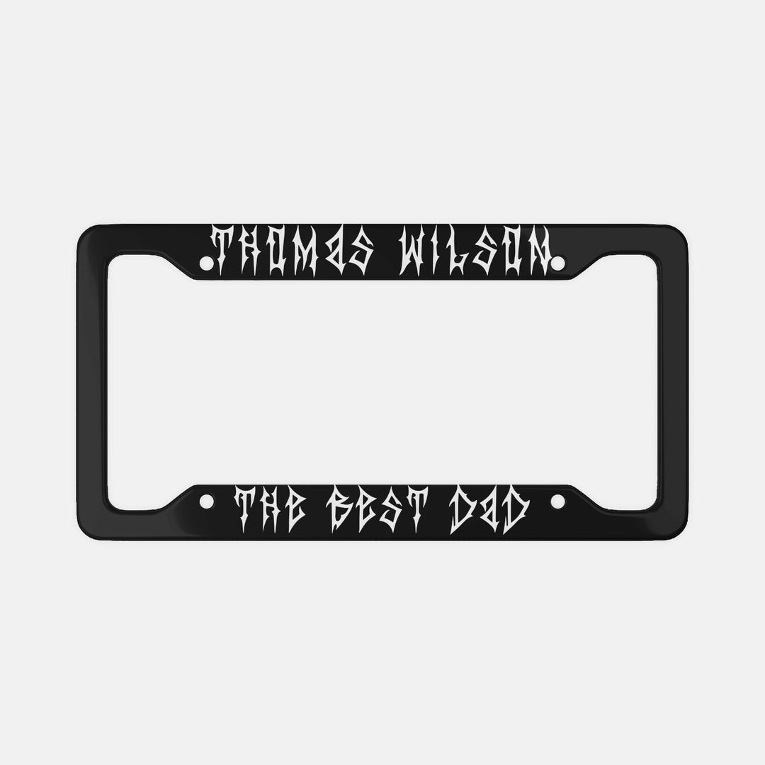 Custom Gothic Aluminum License Plate Frame - Personalized Car Decor ...