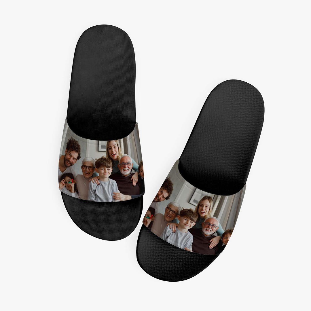 Custom Sandals, Slide Sandals, Mens Sandals, Personalized Sandals, Dad ...