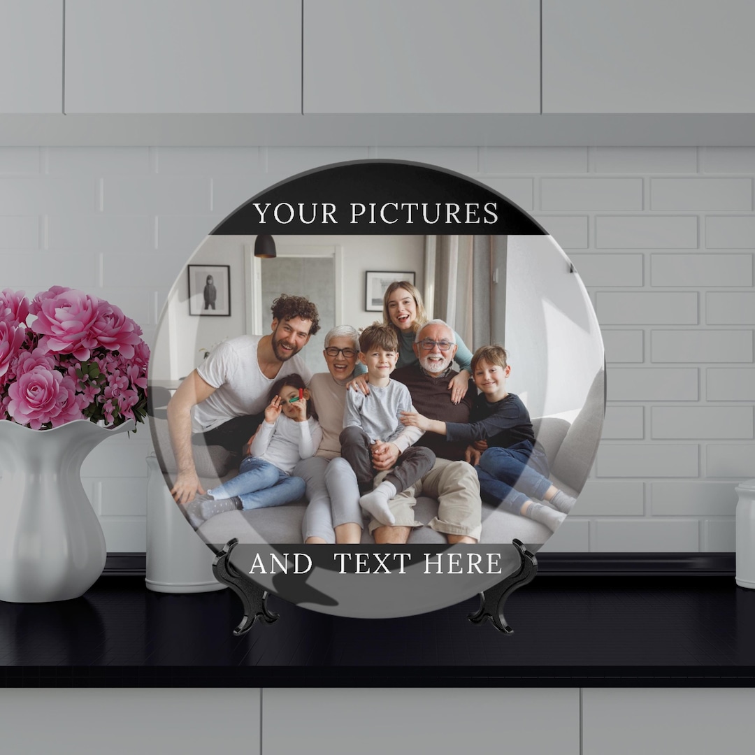 Custom Plate, Kitchen Plates, Custom Name Plate, Custom Gift, Dinner ...