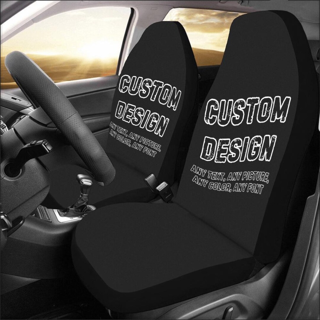 Personalized Car Seat Covers: Custom Photo Universal Fit (2 Pcs) - Etsy