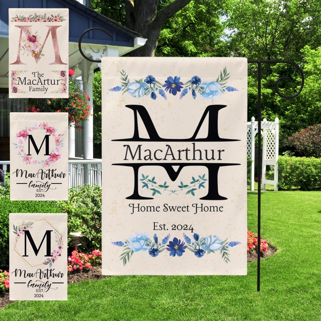 Personalized Yard Flag, Custom Yard Flag, Custom Gifts, Garden Flag ...