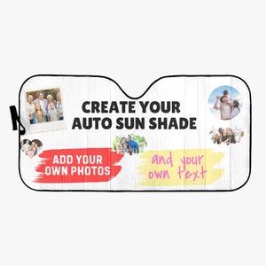 Personalized Photo Auto Sun Shade: Custom Car Decor - Etsy