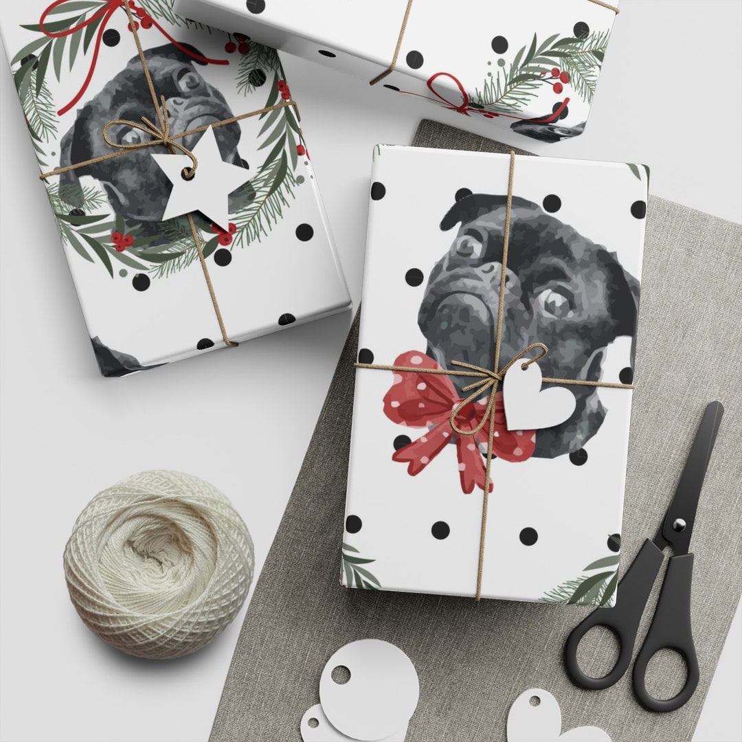 Custom Face Wrapping Paper | Your Pet Face in Gift Wrap | Christmas Pet ...