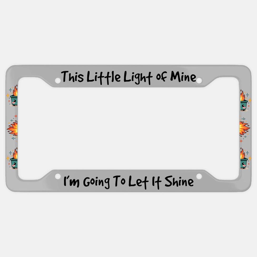 This Little Light of Mine Aluminum License Plate Frame, Car Decor - Etsy