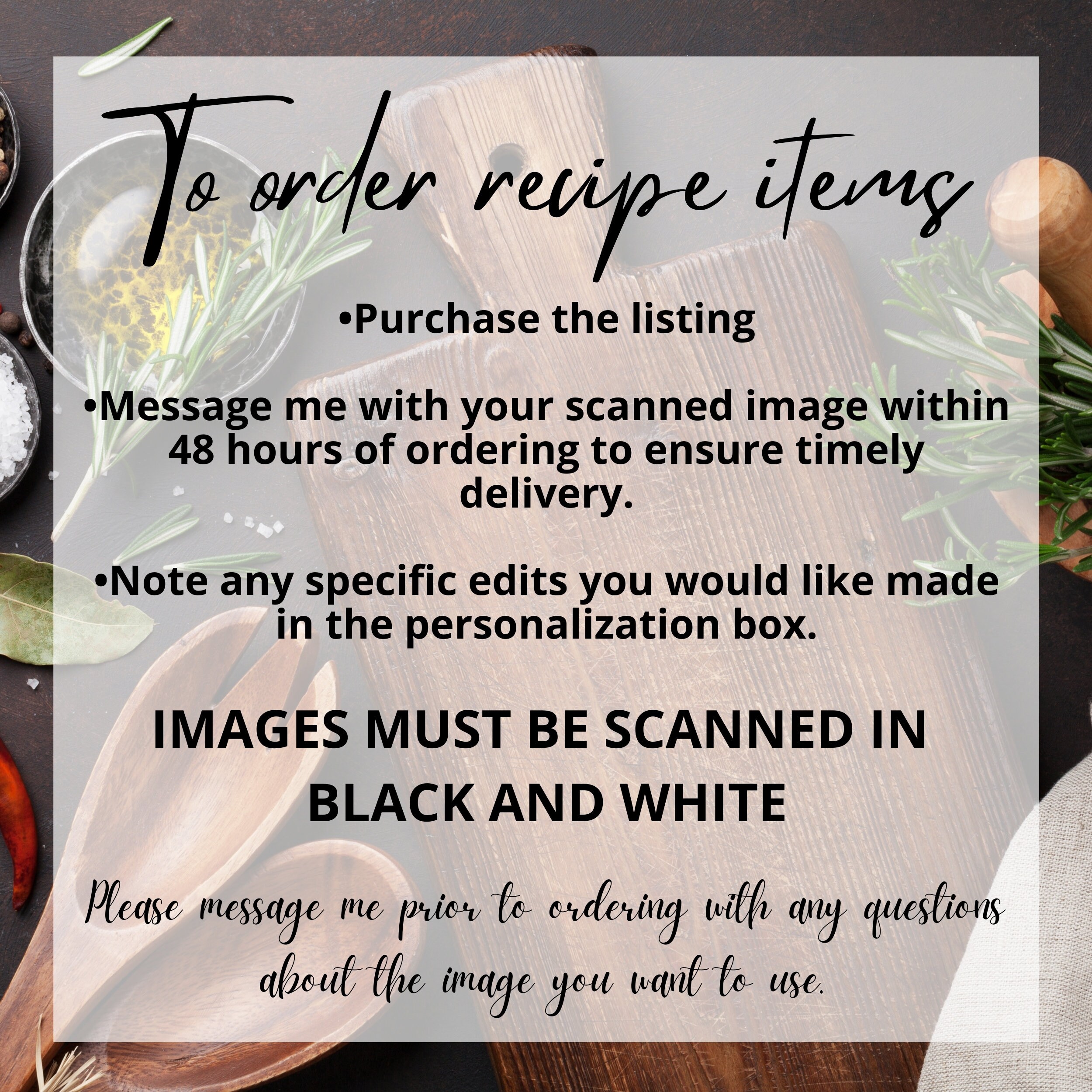 Personalized Handwritten Recipe Plate: Photo Picture Plate, Kitchen ...