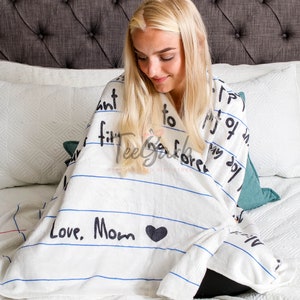 Customized Love Letter Blanket W/ Pictures Blanket, Gift for Husband ...